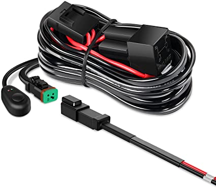 Single Light Wiring Harness with 12V 40A ON/OFF Switch Relay for LED B ...